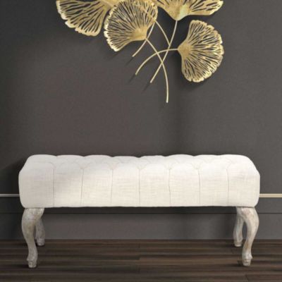 Bout de lit en tissu Provenza 97x42x40 cm