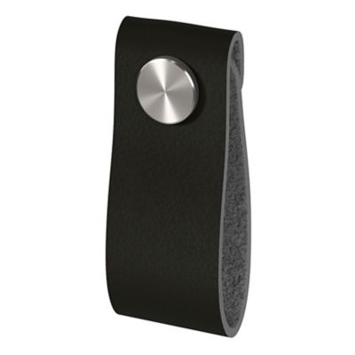 Bouton de meuble GoodHome Hezo noir l.2.6cm x h.6.4cm x p.1.8cm | Castorama