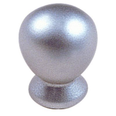 Bouton métal chromé mat Oliva | Castorama