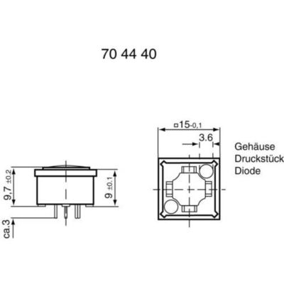 Bouton-poussoir RAFI 3.14100.032 42 V DC/AC lumineux vert, montage par ...