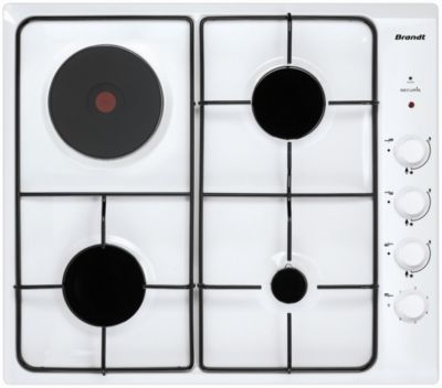 BRANDT Table de cuisson mixte BPE6411WM
