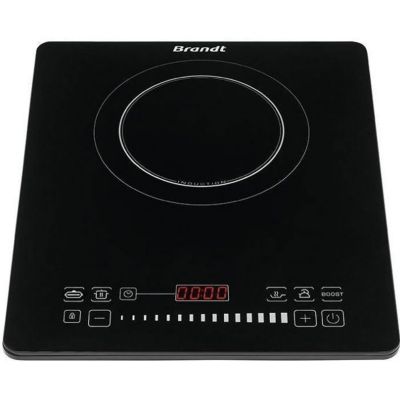 BRANDT Table induction 1 foyer 2000 Watts 10 positions de cuisson ...