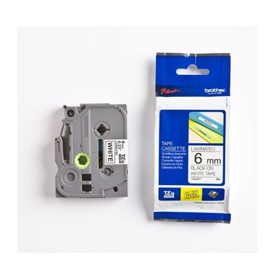 BROTHER Ruban etiqueteuse P-TOUCH TZE-211 - 6mm