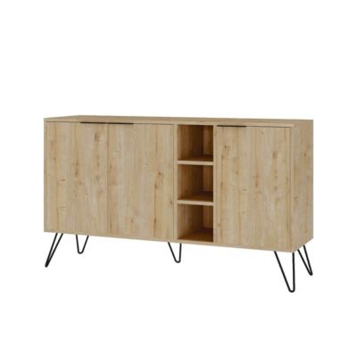 Buffet 3 niches et 3 portes L142 cm - Clara