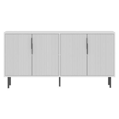 Buffet 4 portes striées L150 cm - CLARA