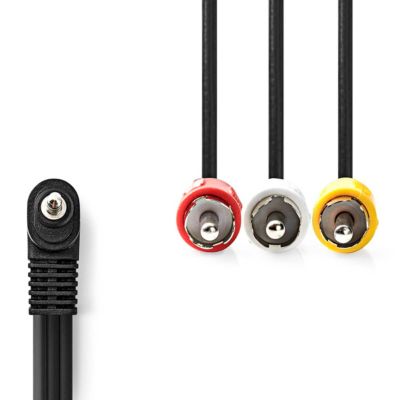 Câble audio vidéo Jack 3.5 - 3 RCA 1m CONECTICPLUS