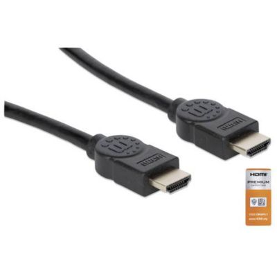 Câble de raccordement Manhattan HDMI-A vers HDMI-A 1 m, Premium High ...