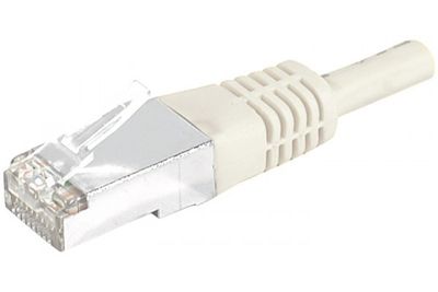 Câble Ethernet Cat 6a S/FTP gris - 30m CONECTICPLUS