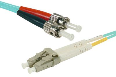 Câble fibre multimode OM3 LC/ST 15m CONECTICPLUS