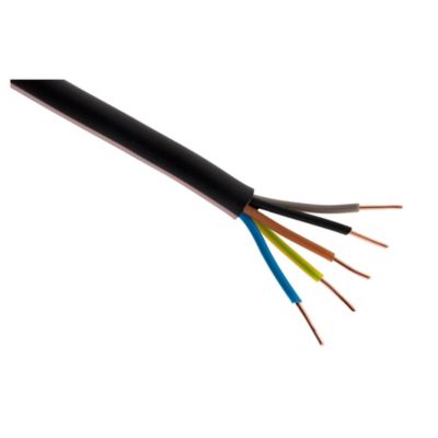 Câble électrique U1000R2V 5G2,5 noir - 100m - Zenitech