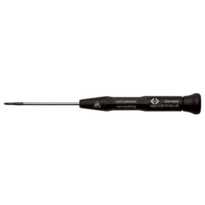 C.K T4882X000ES - Tournevis cruciforme PH 000 antistatique ESD, lame 60 mm