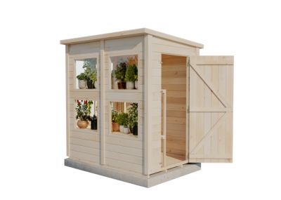 Cabane à outils avec toit monopente Storehaus Gregor Storehaus, 19x13m ...