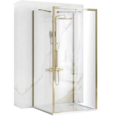 Cabine De Douche Rea Rapid Slide 120X90 Gold | Castorama