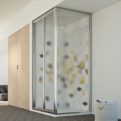 Cabine douche 70x75 Ouv. 70 CM 198 Opaque mod. Urban Duo | Castorama