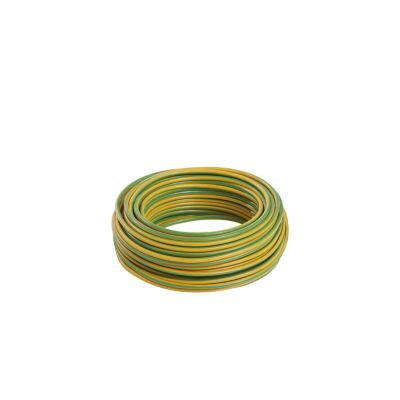 Câble électrique H07VR 6 mm² Jaune/vert - 25 m
