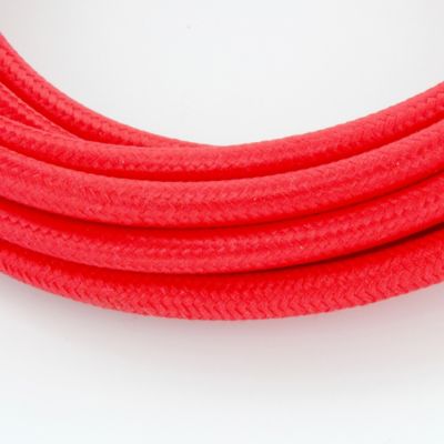 Câble en textile rouge Chacon 2m 2 x 0,75mm² HO3VVH2-F avec ...
