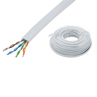 Câble plat RJ45 à sertir Erard 25 m connecteur audio | Castorama