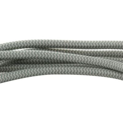 Câble textile 2 fils pour luminaire ou suspensions 0,75mm L.3m vert et ...