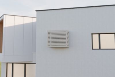 Cache Clim et PAC Structure Aluminium Couleur Beige Crème Taille L H 96 ...