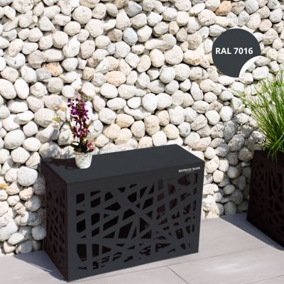 Cache climatisation Amazonian Gris anthracite RAL7016 - Moyen L 110 x H 80 x P 55 cm | Castorama