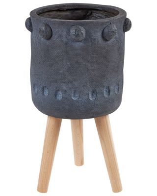 Cache-pot sur pied BRUNNERA 24 cm Gris graphite