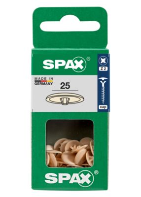 Cache-vis vis Z2 beige ø12 mm - 25 pièces