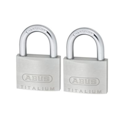 Cadenas à clé alumuminium Abus Titalium 726TI/40 - 2 pièces