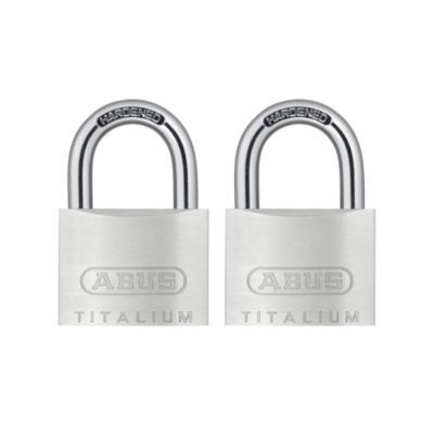 Cadenas à clé alumuminium Abus Titalium 726TI/40 - 2 pièces | Castorama