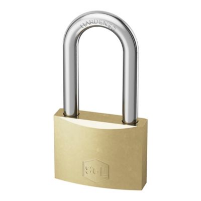 Cadenas à clé laiton Smith & Locke anse longue 60mm | Castorama
