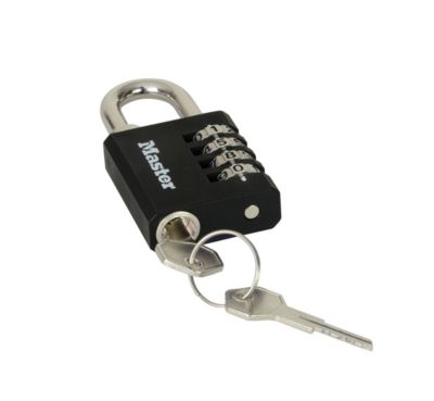 Cadenas combinaison avec clé de secours Masterlock 40 mm | Castorama