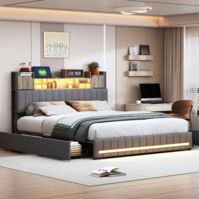 Lit Avec Rangement Intgr 140x190null