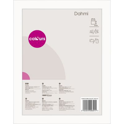 Cadre photo blanc Colours Dahmi l.18 x H.24 cm, ép.20 mm | Castorama
