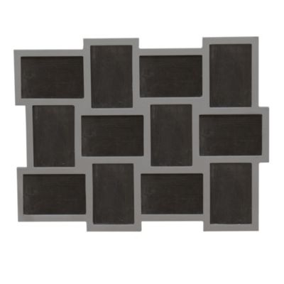 Cadre Photo Pêle-mêle 12 Photos Bois Marron Vintage 47x60x1,2 | Castorama