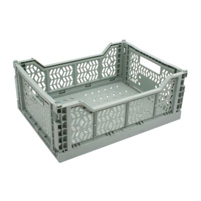 Cagette plastique recyclé pliable opaline taille M | Castorama