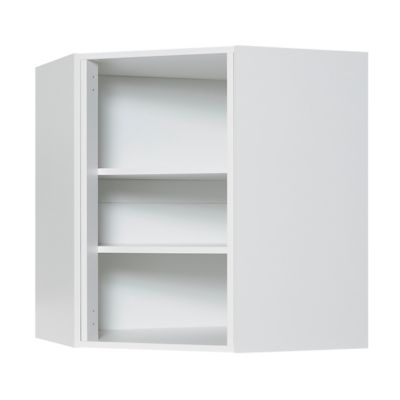 Caisson haut angle pan coupé blanc Cooke & Lewis 65 x 65 cm | Castorama