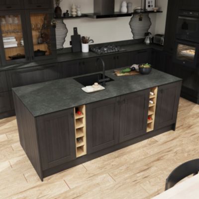 Caisson range bouteilles GoodHome Caraway Chêne H. 72 cm x l. 15 cm