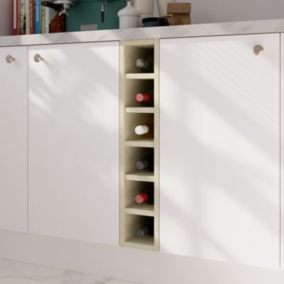 Caisson range bouteilles GoodHome Caraway Chêne H. 72 cm x l. 15 cm