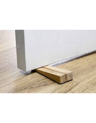 Cale de porte en bambou, semelle caoutchouc - THIRARD