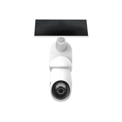 Caméra de vidéosurveillance extérieure panoramique 4K avec panneau ...