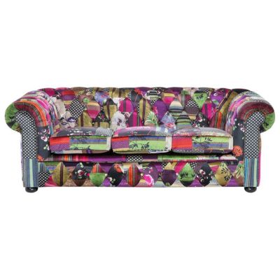 Canap 3 Places Tissu