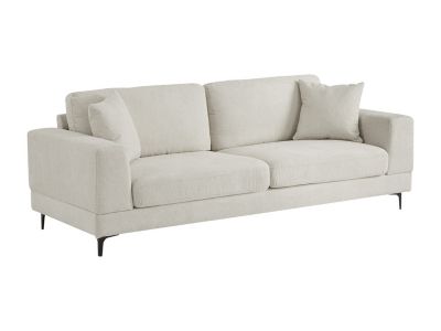 Canapé 3 places en tissu texturé beige JAMOLO