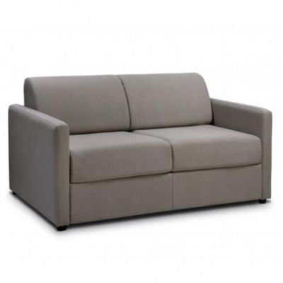 Canapé CanapExpress GRANDIOSE matelas mémory 22 cm métal 160 cm tissu tweed gris ITALIAN SPIRIT ...