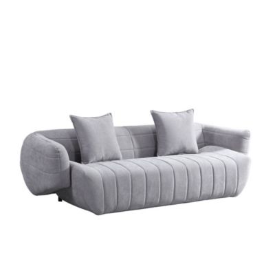 Canapé confort NORANA Gris - 234 x 103 x 80 cm