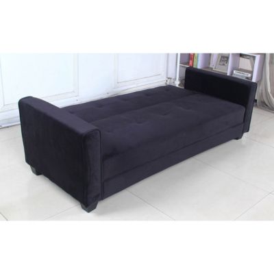 Canapé Convertible 3 Places "Tosello" 200cm Noir