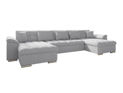 Canapé d'angle Comfivo 359, Gris, Fonction de couchage, 375x155x76cm ...