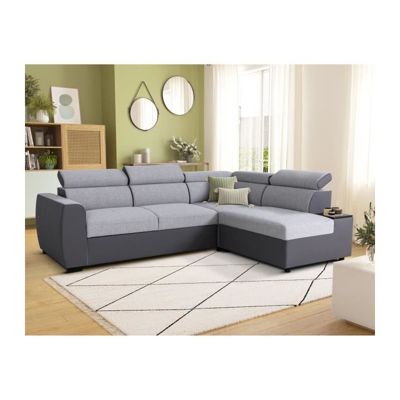 Canapé d'angle convertible réversible - 4 / 5 places - KELIO - Tissu bi ...