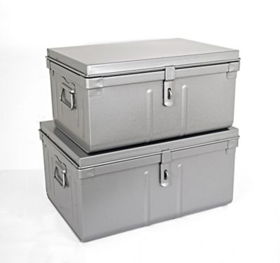 Cantine métal l.50/55 cm aluminium (lot de 2) | Castorama