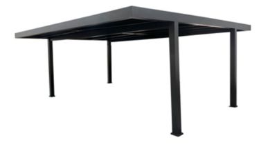 Carport double en aluminium Actual Green Outside 5,15 x 6 m | Castorama