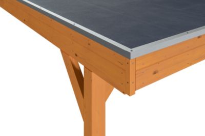 Carport SKAN HOLZ Grunewald 321 x 554 cm planches de toit et EPDM ...