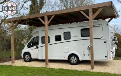 Carport toit plat 500cmx650cm bois DOUGLAS Français label PEFC ...